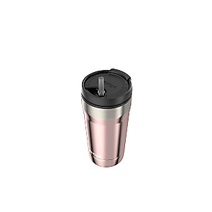 Contigo Uptown Dual-Sip Stainless Steel Tumbler with Leakproof Lid, Insulated Body Keeps Drinks Hot & Cold for Hours, Sip Cold Drinks Through Straw & Hot Drinks Through Spout, 16oz Macchiato
