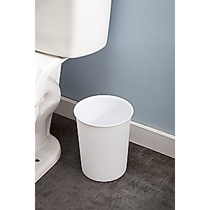 Kenney Storage Made Simple Plastic Waste Basket, White