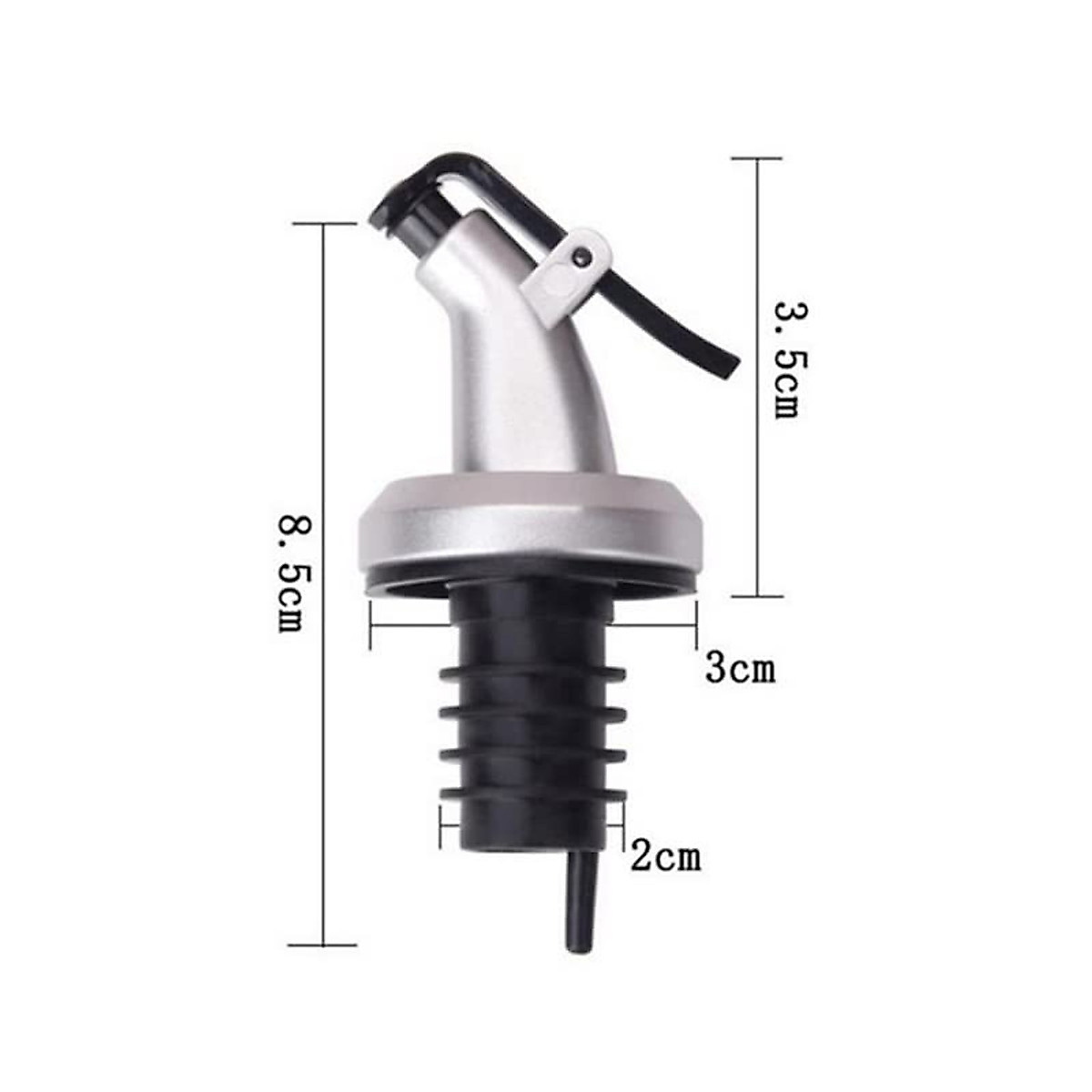 5PCS Oil Sprayer, Drip Wine Pourers Liquor Dispenser, Leak-proof Nozzle ABS Lock Sauce Boat Bottle Stopper Of Kitchen Bar BBQ Tool