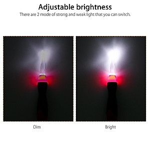 JahyShow 9 in 1 Rechargeable LED Lighted Crochet Hooks Set with Zip Case Light Up Knitting Needles Kit (Interchangeable Heads Size from 2.5mm to 6.5mm)