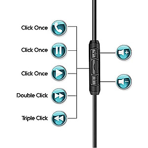 ElloGear Replacement Bose Headphone Cable Cord for Bose Quiet Comfort QC25, QC35, QC35II, JBL E55BT - Cable Audio Aux Cord with Mic Inline Volume Control
