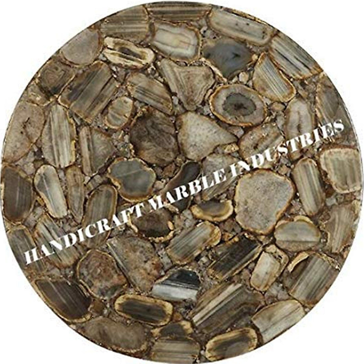 42" Inch Wild Agate Table Top, Agate Table, Round Agate Table, Brown Agate Table, Agate Side Table Top, Turkish Agate, Piece Of Conversation, Family Heir Loom
