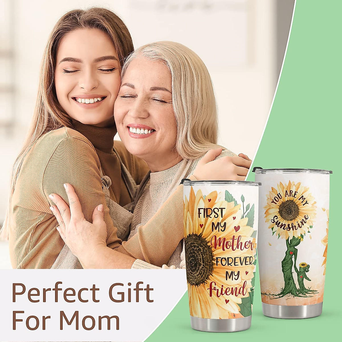 Macorner Mothers Day Gifts - Birthday Gifts for Mom & Mothers Day Gifts From Daughter Son - Mom Gifts From Kids Mother's Day Gifts For Mom - Stainless Steel Tumbler 20oz - Mom Gifts For Mother Day
