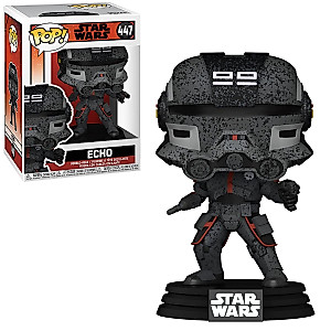 POP Star Wars: Bad Batch - Echo Funko Pop! Vinyl Figure (Bundled with Compatible Pop Box Protector Case) 3.75 inches