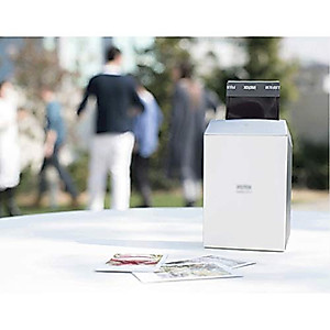 XWWDP Mini Portable Printer, Home Office Photo Printing Equipment (Color : White-Fruit peach5)