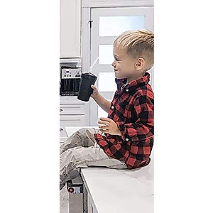 Re Play 10 Oz. Made In USA Straw Cups with Reversible Bendy Straw - Made from Heavyweight Recycled Milk Jugs- BPA Free- Dishwasher & Microwave Safe - Princess - Pack of 3