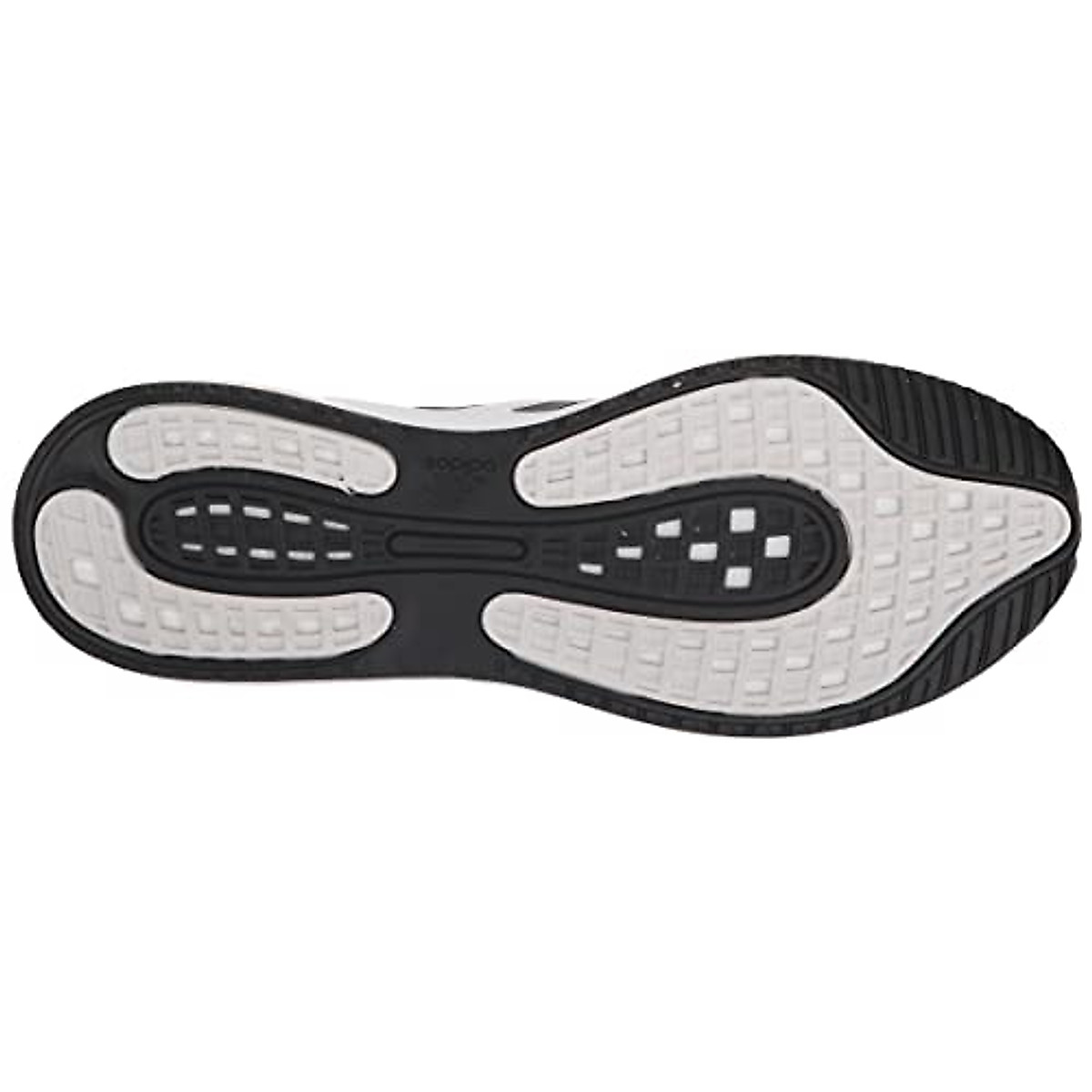 adidas Men's Supernova + Running Shoe, White/Core Black/Dash Grey, 6