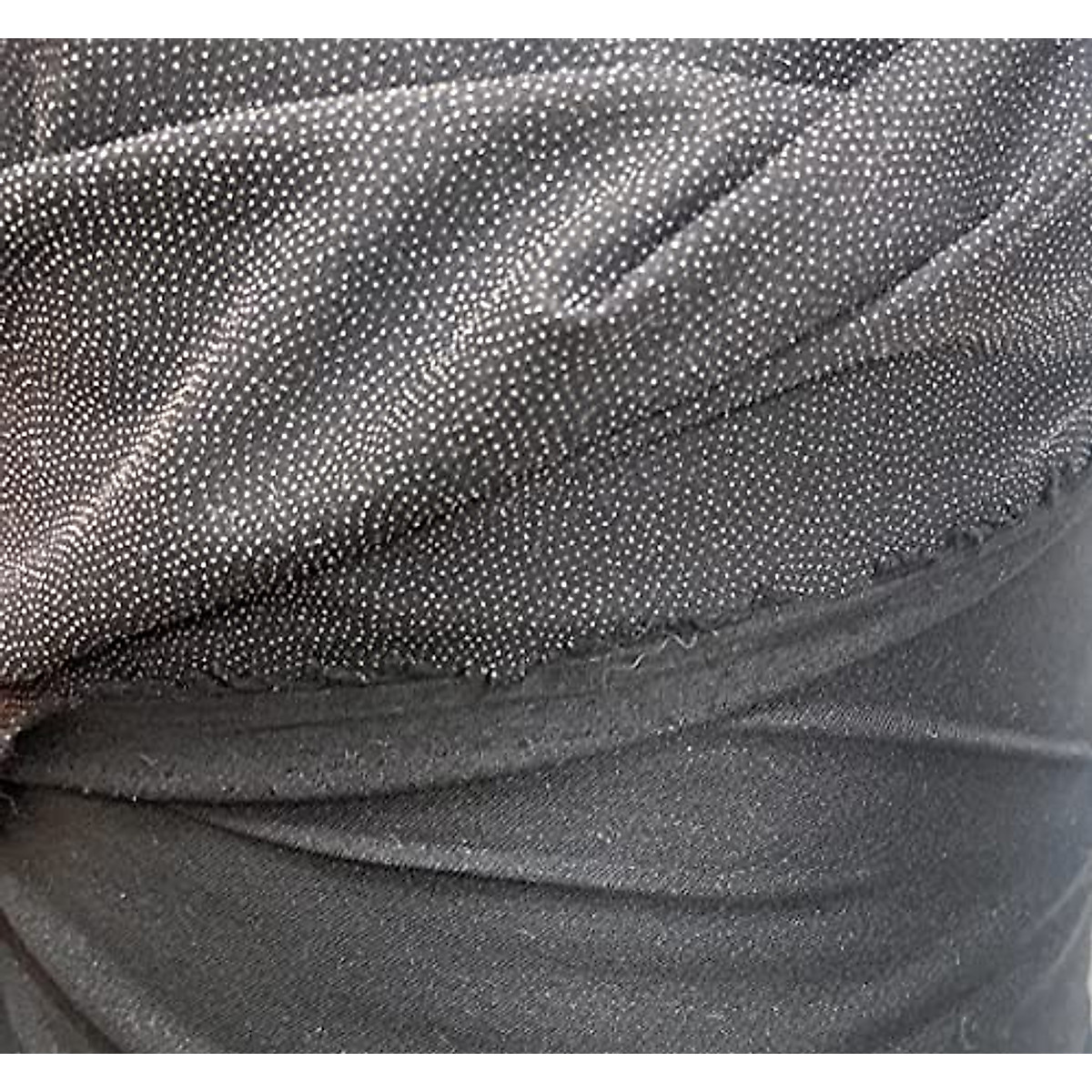 Trims Unlimited Fusible Black Tricot Interfacing 3 Yds x48'' -Stretch French Interfacing Stabilizers (Medium Weight - Black 48''x 3yds)