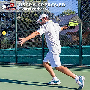 A11N Pickleball Paddles Set of 4 - USAPA Approved | 8OZ, Graphite Face & Polymer Core, Cushion Grip | 4 Balls, 1 Sling Bag, Red & Green