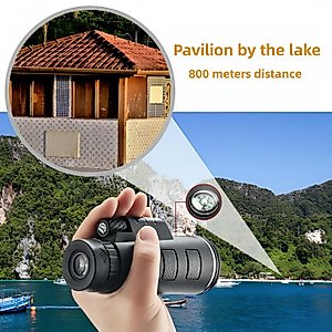 New 2023 Monocular Telescope for Smartphone，High Power Monocular with Smartphone Adapter and Sturdy Tripod， BAK4 Prism Monocular for Boating/Yachting/Sports/Bird Watching/Auto Racing/Hunting/Trevel