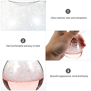 Glass Hourglass Timer Liquid Hourglass Liquid Motion Timer Hourglass Bubble Singing Hourglass Home Decorations Birthday Gifts (Pink) Water Wiggler