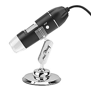 USB Microscope, 50X-500X 0.3MP LED Microscope USB Magnifier for Computer with Holder for Industrial PCB Checking,Jewelry Appraisal,Detecting, etc