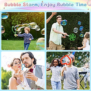 Oun Nana Bubble Wands Set, 38 PCS Large Bubble Wands with Tray for Kids, Giant Bubble Wands Bubble Makers Bulk for Kids Summer Outdoor Bubble Party Favors