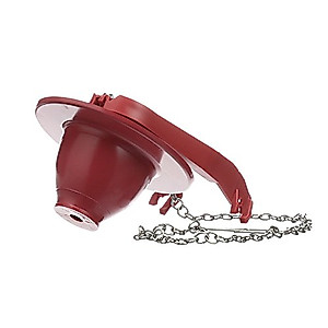 Fluidmaster 502P21 PerforMAX Universal Water-Saving Long Life Toilet Flapper for 2-Inch Flush Valves, Adjustable Solid Frame Design, Easy Install, Red, 1 pack