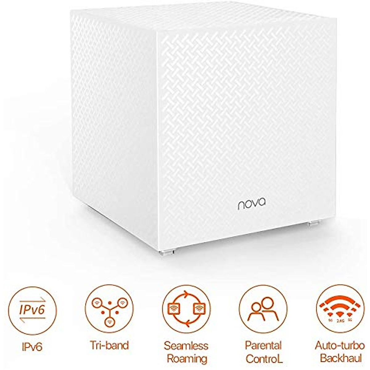 Tenda Nova AC Tri Band Mesh WiFi 5 System, White, 3/Pack (NOVA MW12 3PK)