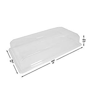 Mopalo 5 Pack of 3.5" Extra Strength 10x20 Humidity Domes for 1020 Trays - Clear Plastic Propagation Domes Fit Most Standard 10x20 Seedling Trays - Germination Trays are NOT Included…