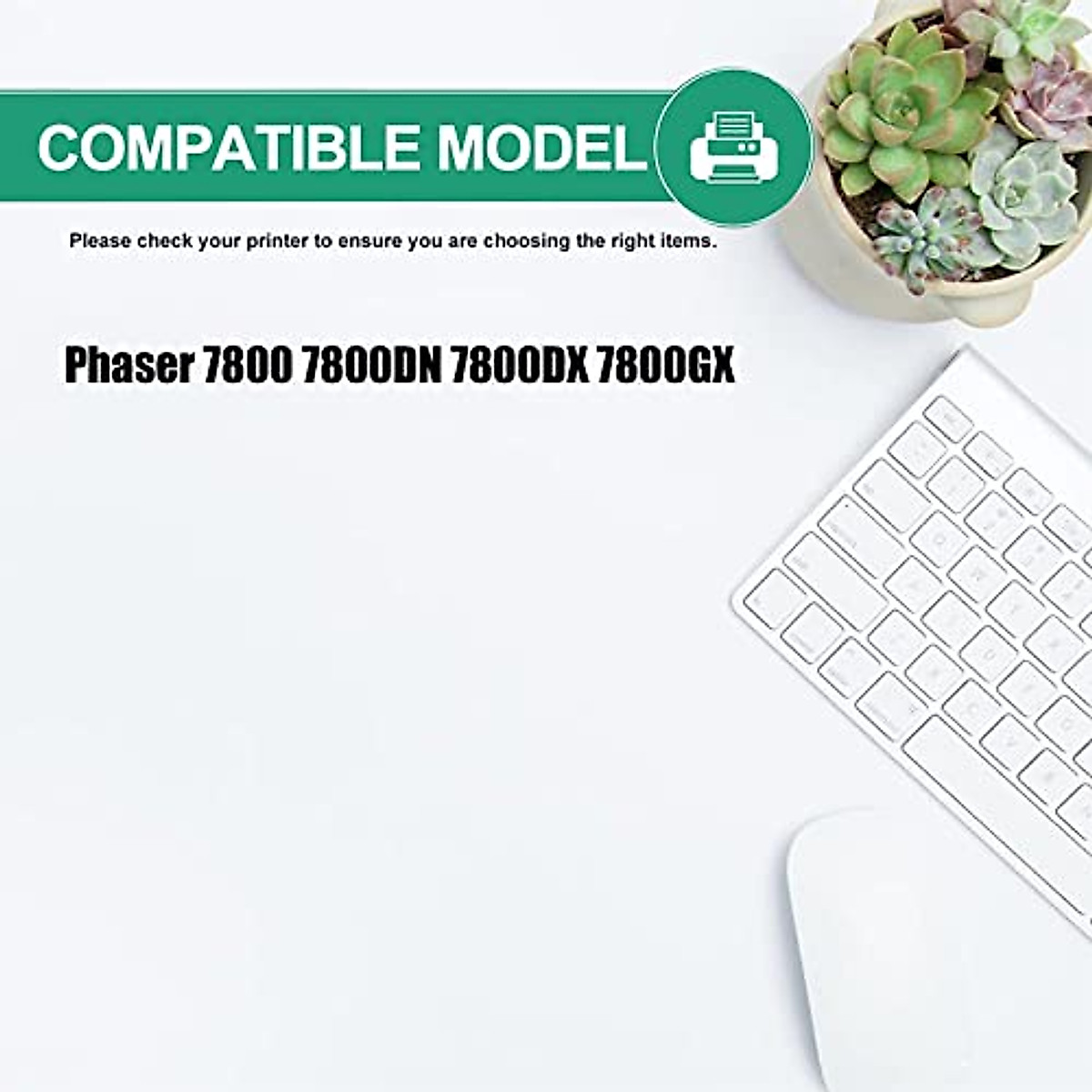 VENYAA 106R01582 7800 Drum Unit Compatible Replacement for Xerox Phaser 7800 7800DN 7800DX 7800GX Printer,High Yield Drum Cartridges 1 Set