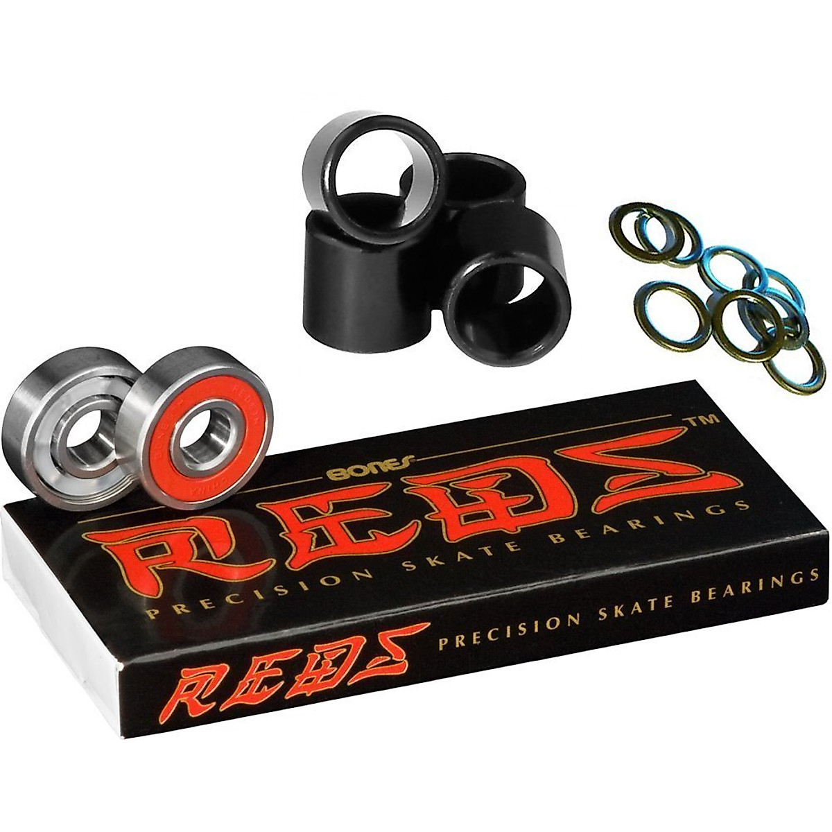 Bones Bearings Reds Bearings Including Spacers & Washers