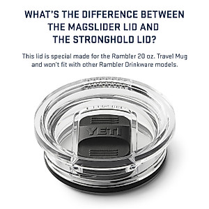 YETI Rambler 20 oz Travel Mug, Stainless Steel, Vacuum Insulated with Stronghold Lid, Big Wave Blue