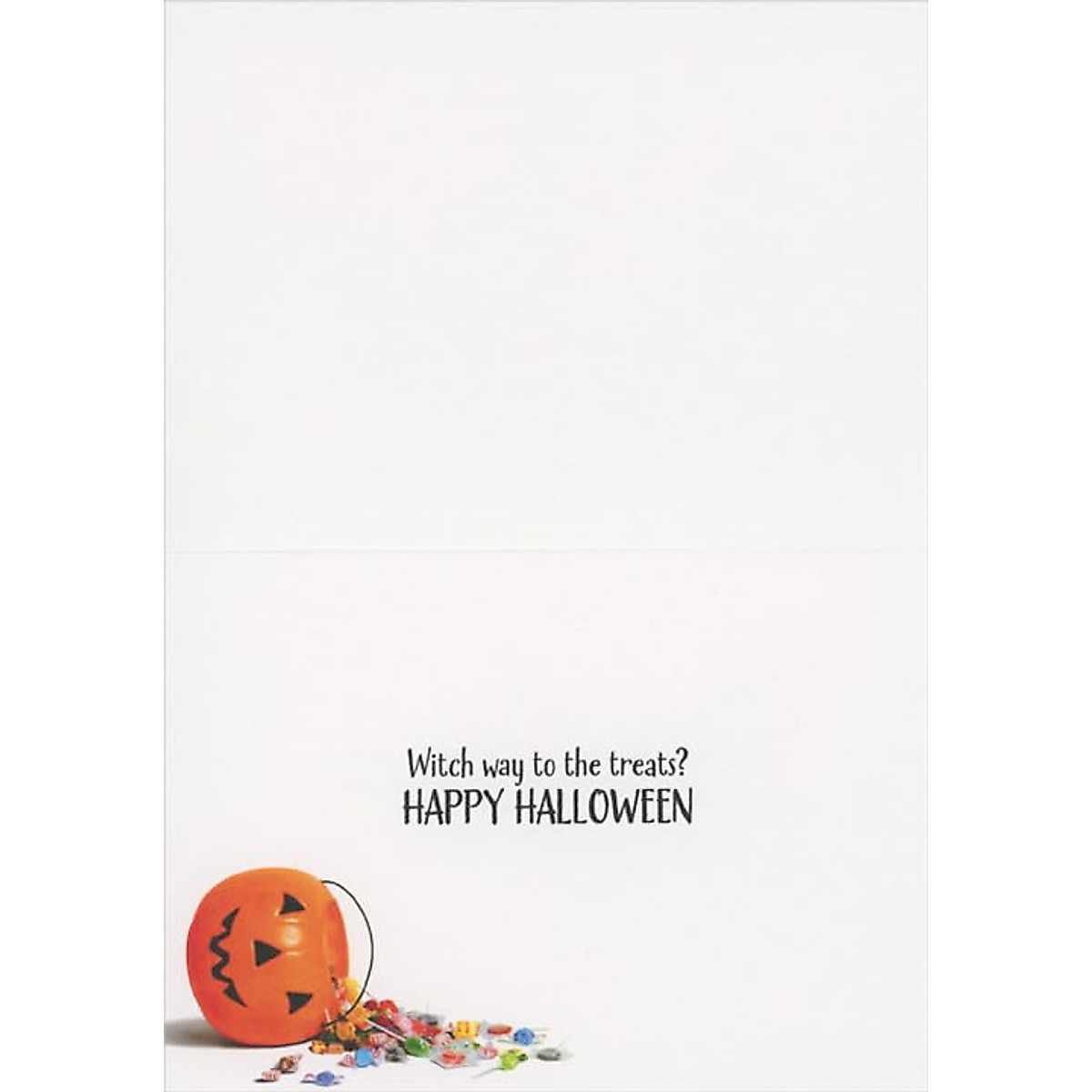 Avanti Press Two Puppies Carrying Broom Stick and Candy Bucket Cute Dog Halloween Card