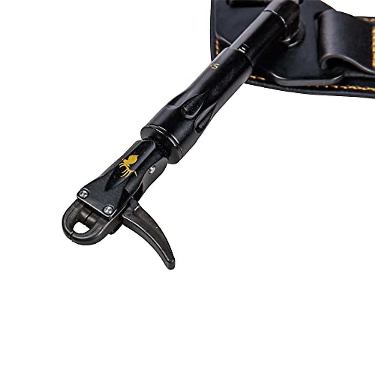 Trophy Ridge Shootout Compact Dual-Caliper Archery Bowhunting Release - 360° Swivel Arm, Adjustable Length, Trigger Travel Tuning, Premium Leather Buckle Strap, Black