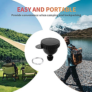 Protein Powder Container to Go Funnel 2 Pack Keychain for Shaker Cup Water Bottle Funnel for Gym Powders. (Funnel with keyring)