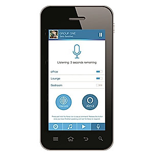 JAM Symphony WiFi Home Audio Speaker with Amazon Alexa Voice Service, Stream Music, Built-in Intercom, Sync up to 8 Speakers for Home Audio, Control Speakers with Smartphone App, HX-W14901 Black