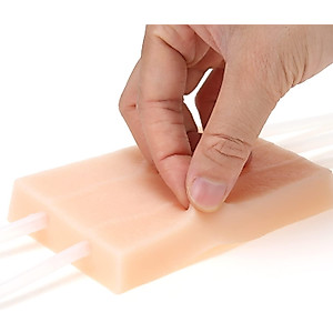 MIIRR IV Injection Training Pad with Veins to Simulate Real Skin Texture Model, Silicone Injection Training Pad Model for Medical Students, Nurses Training