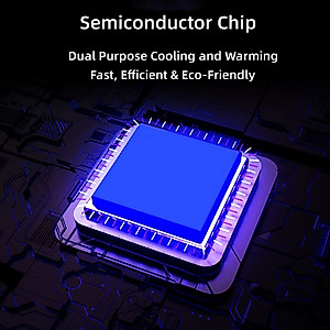 ACADA Mini Beauty Fridge 8/12L with LED Lighted Mirror - Portable Mini Fridge for Skincare Makeup Mask Drinks Fruits, Cooler & Warmer Dual Purpose Silent for Bedroom Office Vanity Vehicle (8L)