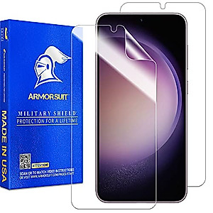 ArmorSuit 2 Pack MilitaryShield Screen Protector Designed for Samsung Galaxy S23 Plus 5G / Galaxy S23+ (6.6 Inch, 2023 Release) Case Friendly HD Clear Film - Made in USA