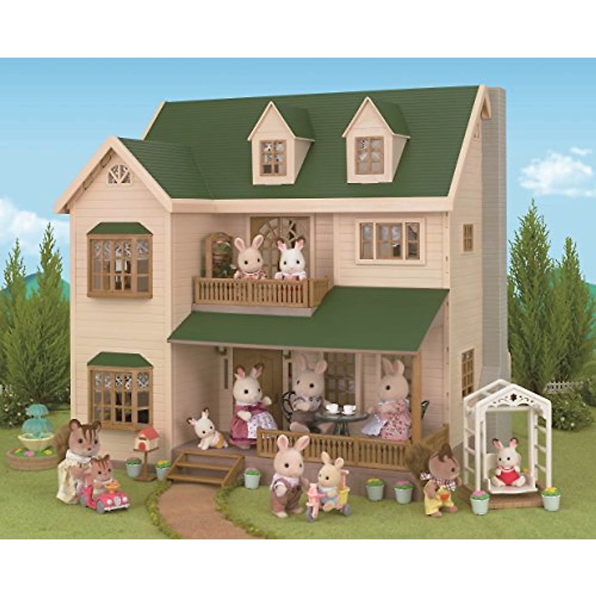 Epoch Sylvanian Families Sylvanian Family Green Hill House ha-35