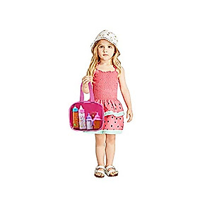 fash n kolor®, My Sweet Baby Disappearing Doll Feeding Set | Baby Care 6 Piece Doll Feeding Set for Toy Stroller | 2 Milk & Juice Bottles with 2 Toy Pacifier for Baby Doll