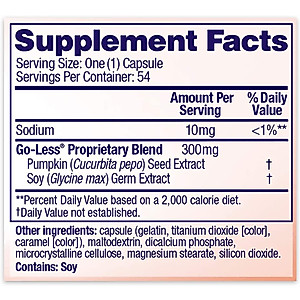 AZO Bladder Control with Go-Less Daily Supplement | Helps Reduce Occasional Urgency& leakage due to laughing, sneezing and exercise | 54 Count Capsules