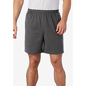 KingSize Men's Big & Tall Lightweight Jersey Shorts 3-Pack - 7XL, Assorted Basic