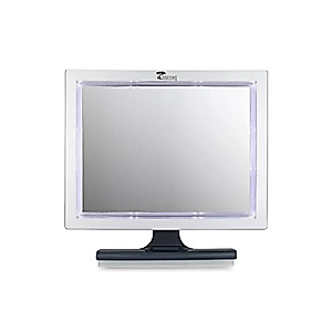 ToiletTree Products Deluxe LED Fogless Shower Mirror with Squeegee Anti-Fog Mirror - Adjustable Shaving Mirror with a Squeegee - Rust-Proof, Impact-Resistance Bathroom Shower Mirror