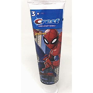 Crest Kids Spiderman Toothpaste, Strawberry, 4.2 oz (Pack of 3)