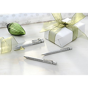 Faber-Castell Grip 2011 Medium Tip Ballpoint Pen - Silver