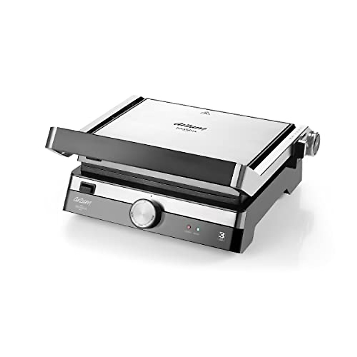 Arzum Panini Press, Sandwich Maker, Electric Indoor Grill, Stainless Steel Top Surface, Non-stick Die-cast Aluminium Plates, Upright Storage, Opens 180 degrees, 6 Slices, 1500W, Large (AR2023-UL)