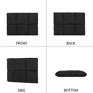 Canvaslife Puffy Laptop Sleeve - 13 Inch, 13.5 Inch & 12.9 Inch MacBook Pro Air Compatible - Quilted Puffer Laptop Case for Women (Black)