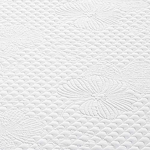 Sleeplace 6 Inch Saturn Multi-Layered Memory Foam Mattress, Full, White
