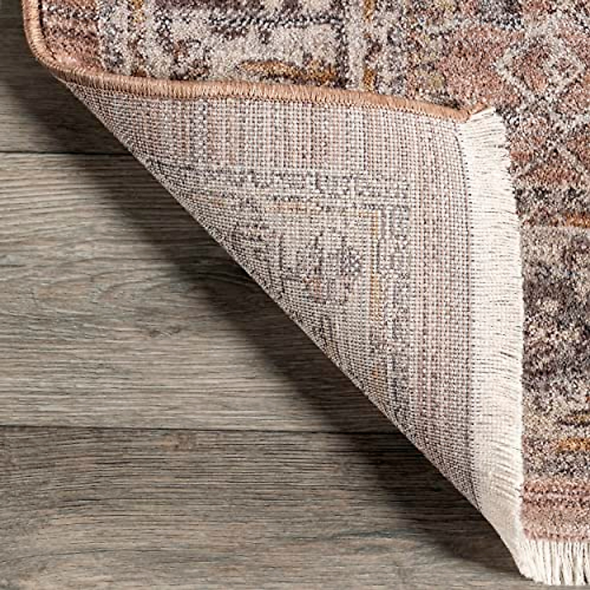 nuLOOM Sorsha Persian Traditional Fringe Area Rug, 5' x 7' 9", Rust