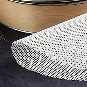GUCUJI 4Pcs 12 inch Non stick Silicone Steamer Liners Mesh Mat Pad Steamed Buns Dumplings Baking Pastry Dim Sum Mesh