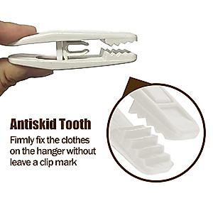 Hanger Clips Baby Pants Hangers - Hanger Clips for Plastic Hangers,20 PCS Clothes Hanger Clips,Baby Hanger Clips