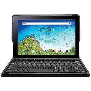 RCA 2018 Viking Pro 2-in-1 10.1" Touchscreen High Performance Tablet Laptop PC, Intel Quad-Core Processor, 1G RAM, 32GB HDD, Detachable Keyboard, Webcam, Android 5.0 Lollipop (Charcoal)