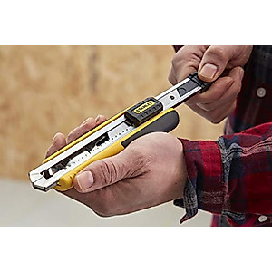 Stanley 0-10-481 Snap Off knife with magazine, Silver/Yellow