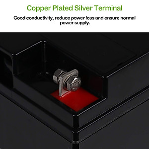 WEIZE 12V 18AH Battery with Nut and Bolt (NB) Terminal, Sealed Lead Acid Rechargeable SLA AGM Batteries Replaces UB12180 FM12180 6fm18