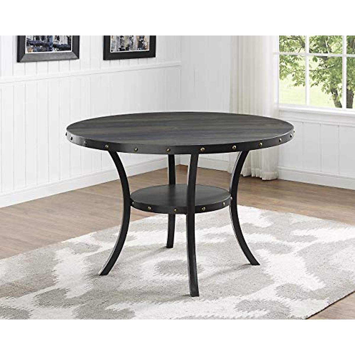Roundhill Furniture Biony Collection Counter Height Dining Table,