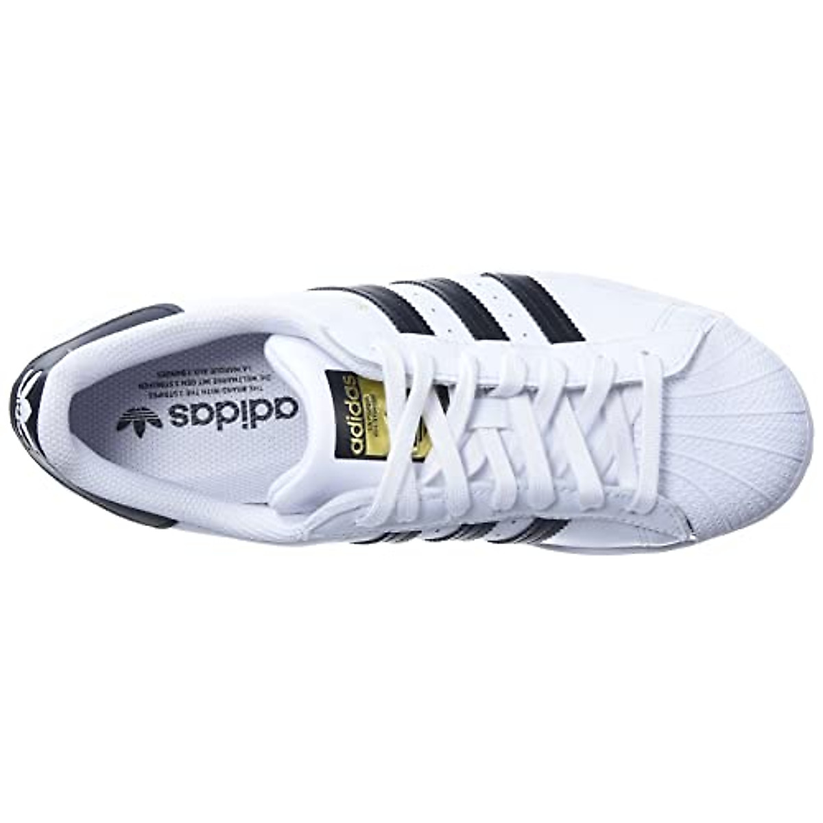 adidas Originals womens Superstar Sneaker, White/Black/White, 10 US