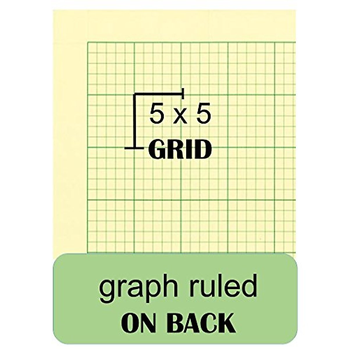 National Computation Pad, 5 x 5 Quad Ruling and Unruled, 8.5" x 11", 100 Sheets (42382)