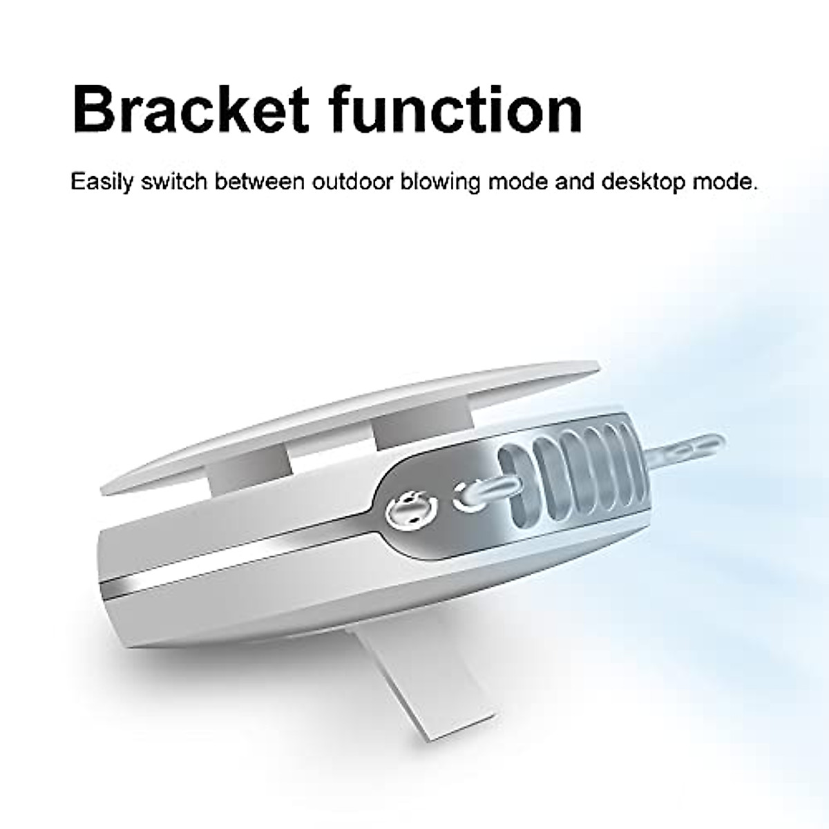 VR-robot Portable Hanging Neck Fan, Hands Free Air Cooler USB Rechargeable Personal Wearable Cooling Neck Fan, Adjustable Lanyard 3 Speed Mini Handheld Fan for Office,Camping,Travel,Outdoor